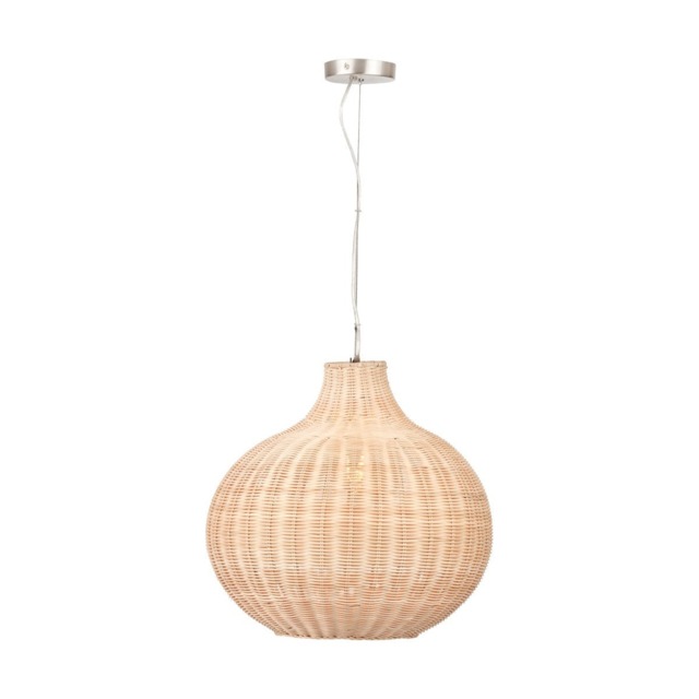 Allona Rattan Pendant Light - Natural by Olivia's | ufurnish.com