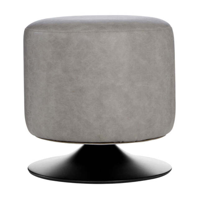 Soft Industrial Collection Denver Cylinder Stool - Ash Grey by Olivia's ...