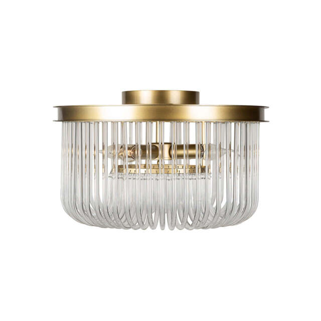Richmond Interiors Jaydi Brushed Gold Ceiling Light by Olivia's ...