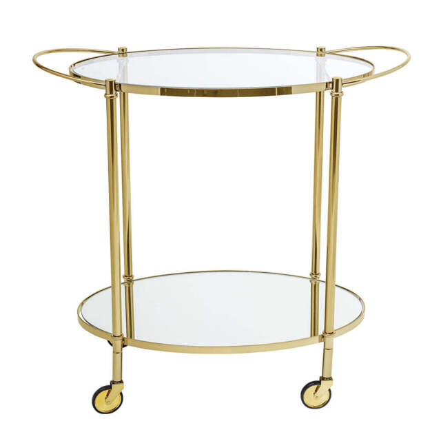 Bloomingville Fine Bar Table Gold by Olivia's | ufurnish.com