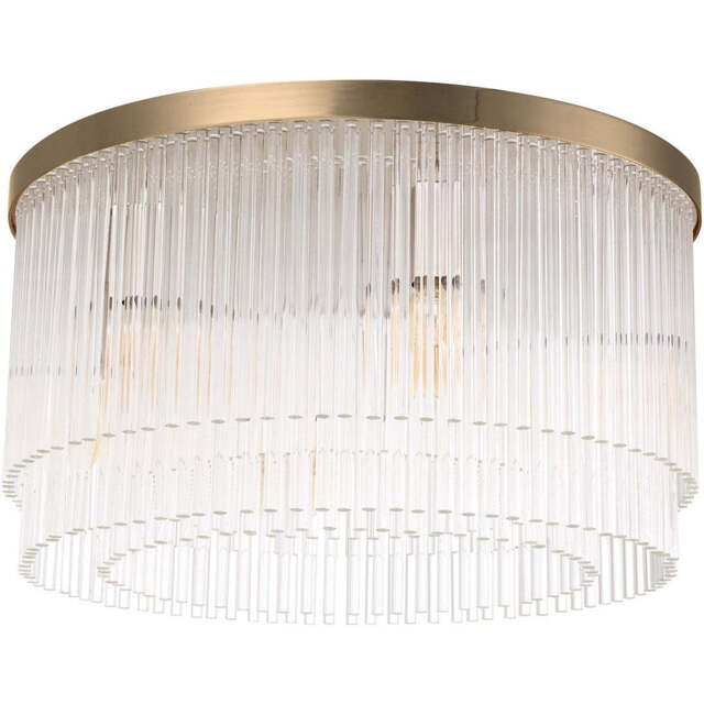 Hector Ceiling Lamp - Light Brushed Brass Finish by Olivia's | ufurnish.com