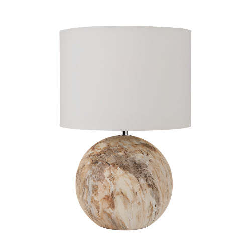 Dusk Stone Effect Ceramic Table Lamp - Natural by Olivia's | uFurnish.com