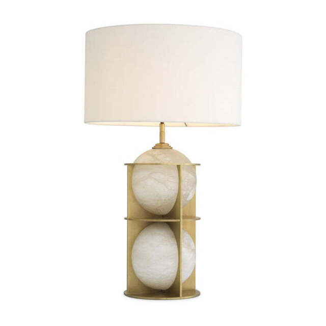 Eternity Table Lamp - Brass by Olivia's | ufurnish.com