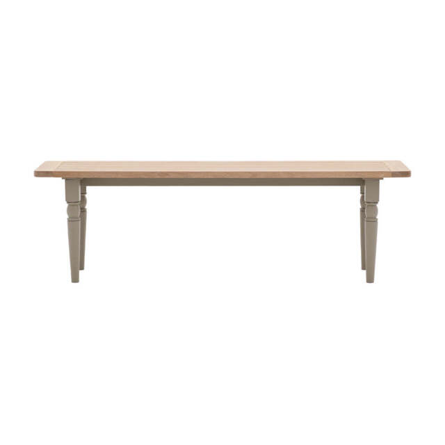 Ascot Dining Bench in Prairie by Olivia's | ufurnish.com