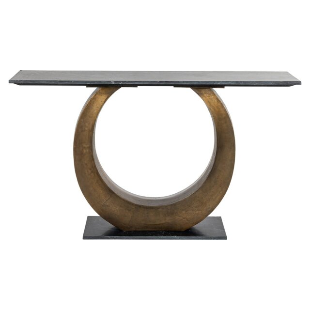 Luna Marble Console Table by Olivia's | ufurnish.com