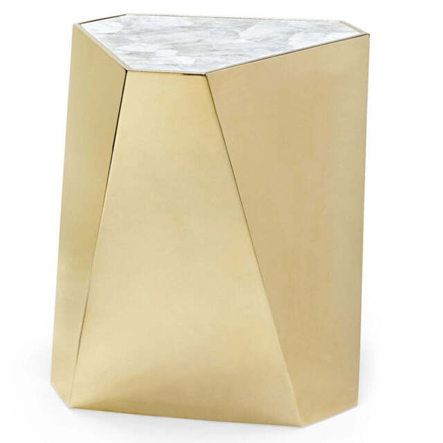 Signature Debut The Contempo Small Side Table - Gold by Olivia's ...