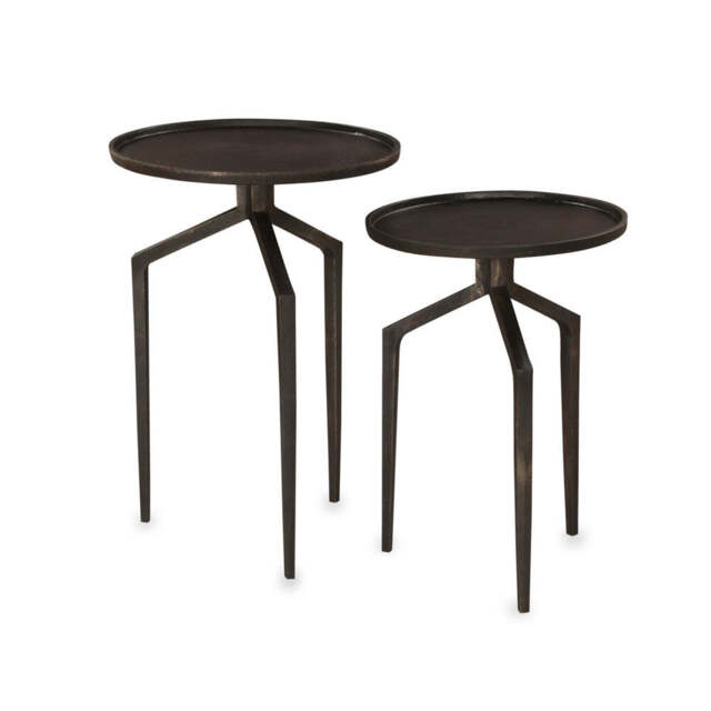 Spider Set of 2 Side Tables by Olivia's | ufurnish.com