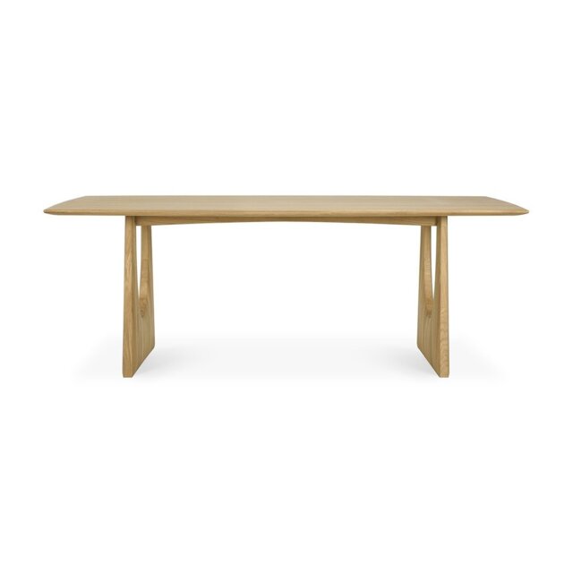 Geometric Rectangular Dining Table - Oak / 250cm by Olivia's | ufurnish.com