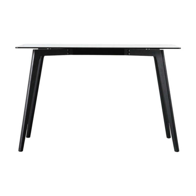 Blair Rectangle Dining Table - Black by Olivia's | ufurnish.com
