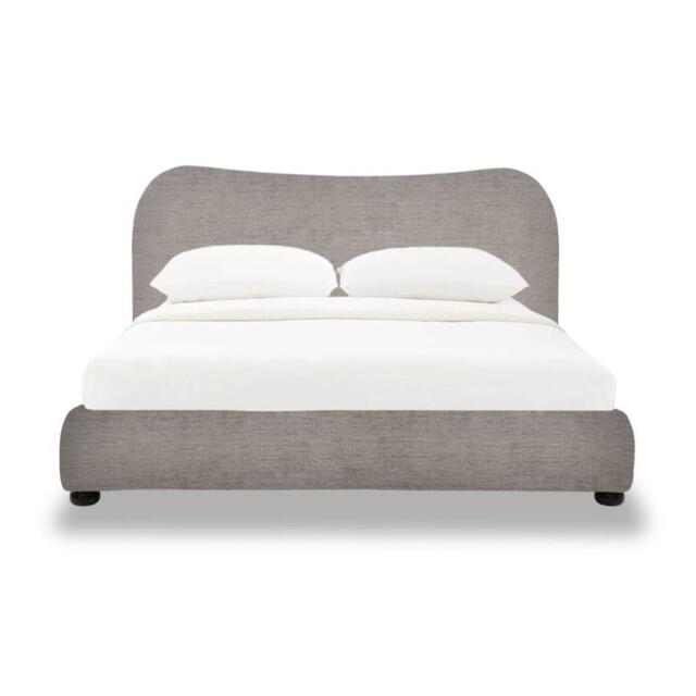 Colma Super King Bed - Bennet Grey by Olivia's | ufurnish.com