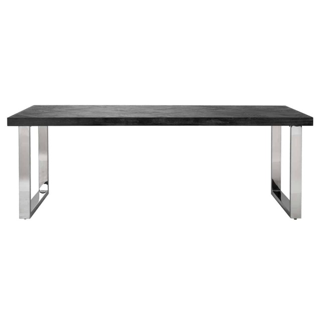 Blackbone Dining Table 220cm - Silver by Olivia's | ufurnish.com