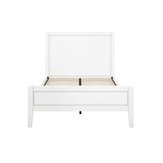 Denver King Size Bed - White by Olivia's | ufurnish.com