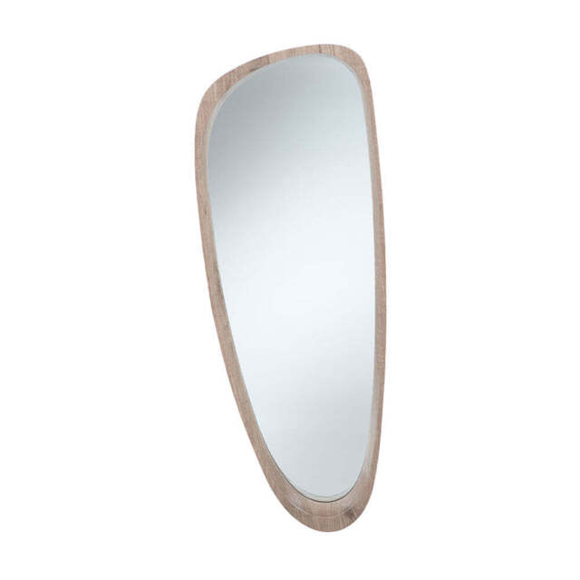 Olivia's Maxie Natural Wood Veneer Teardrop Shaped Mirror by Olivia's ...