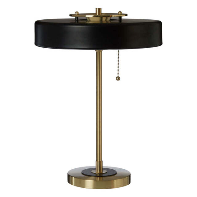 Rogano Table Lamp - Brass by Olivia's | ufurnish.com