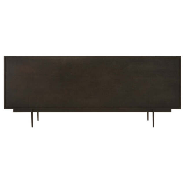 Jakara Wooden Sideboard with Metal Legs - Black by Olivia's | ufurnish.com
