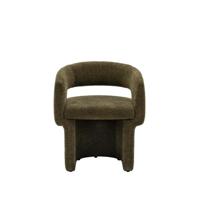 Liora Dining Chair - Green Boucle by Olivia's | ufurnish.com