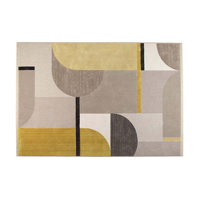 Hilton Rug - Yellow & Grey / Grey/Yellow / Large by Olivia's | ufurnish.com