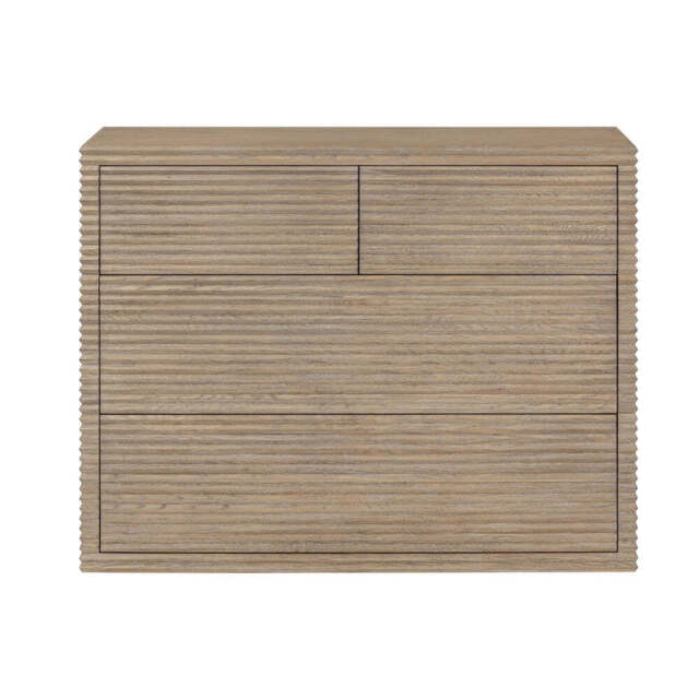 Wickham Chest of Drawers - Ribbed Oak by Olivia's | ufurnish.com