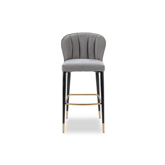 Maya Bar Stool - Kaster II Anchor Grey by Olivia's | ufurnish.com