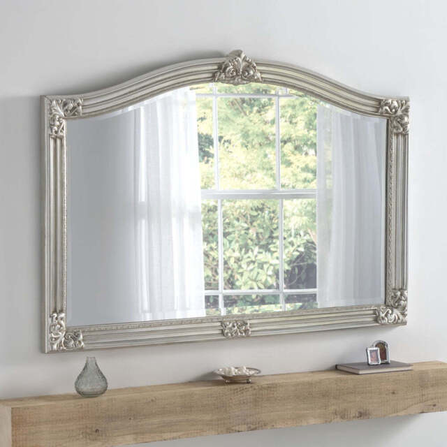 Aurora Arched Wall Mirror - Silver by Olivia's | ufurnish.com