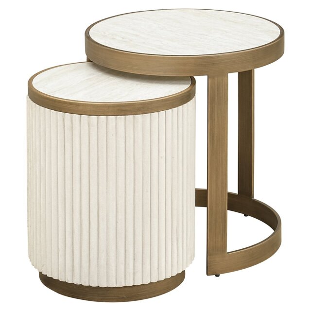 Tivoli Set of 2 Side Tables by Olivia's | ufurnish.com