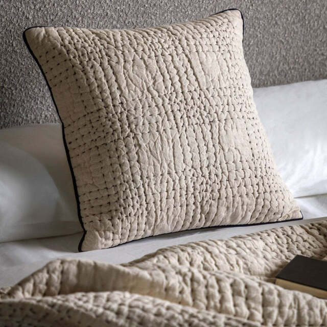 Matrix Cushion 50cm - Beige by Olivia's | ufurnish.com