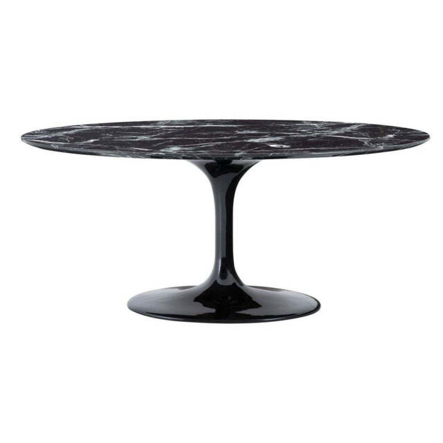 Solo Dining Table - Black Faux Marble by Olivia's | ufurnish.com
