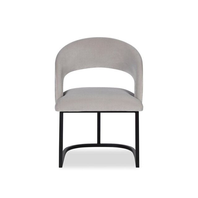 Alfie Dining Chair - Dorian Grey by Olivia's | ufurnish.com