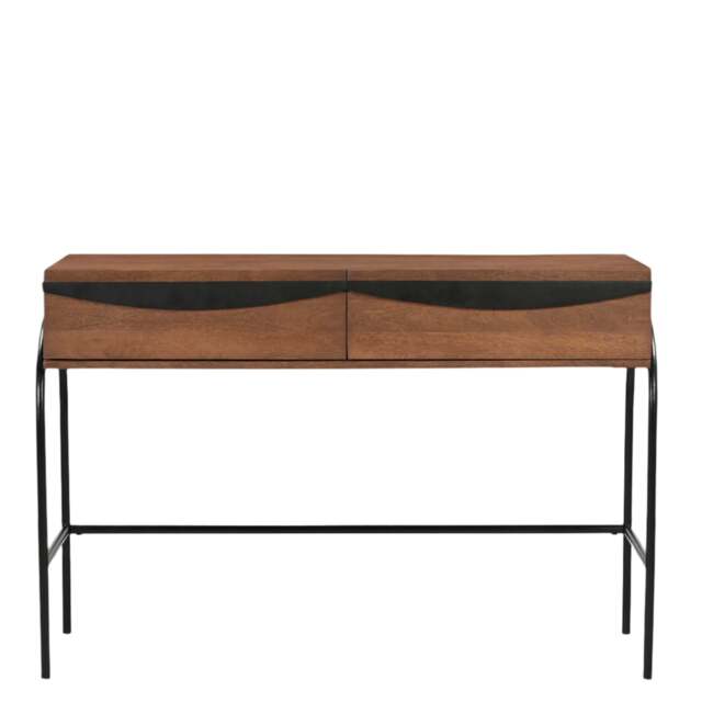 Cleo Console Table - Walnut by Olivia's | ufurnish.com