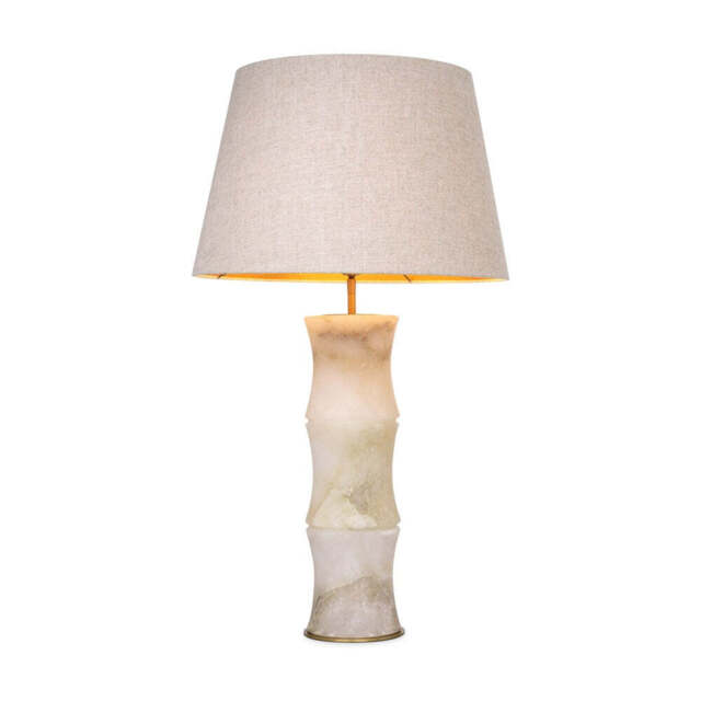 Bonny Table Lamp & Shade - Alabaster by Olivia's | ufurnish.com