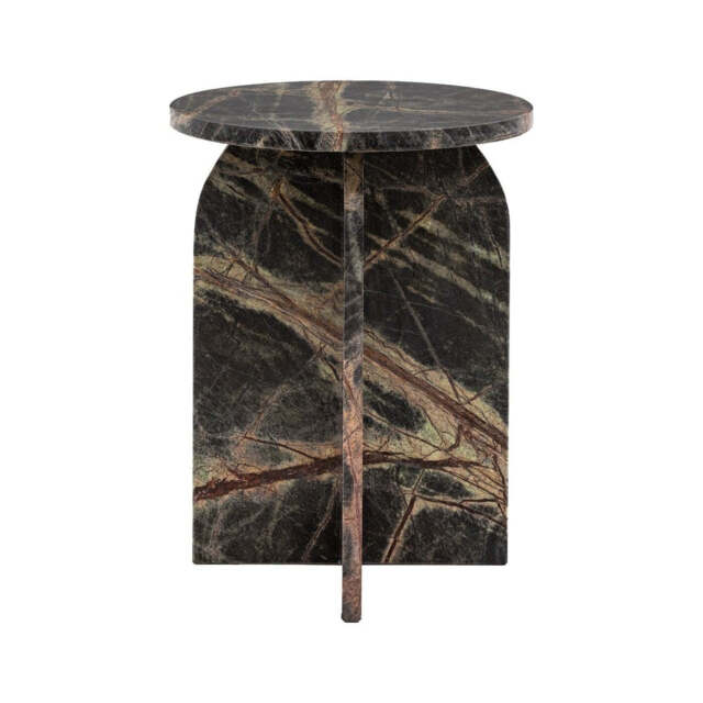 Charmouth Marble Side Table - Forest by Olivia's | ufurnish.com