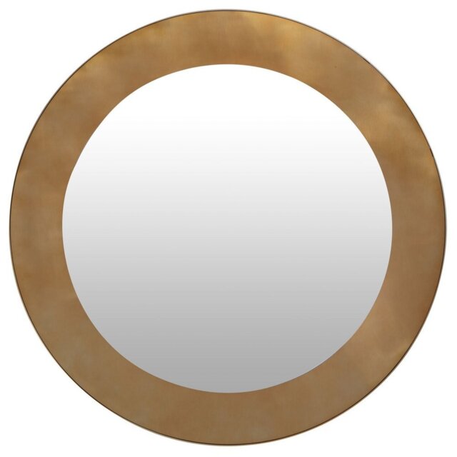 Gren Wall Mirror - Brushed Gold by Olivia's | ufurnish.com