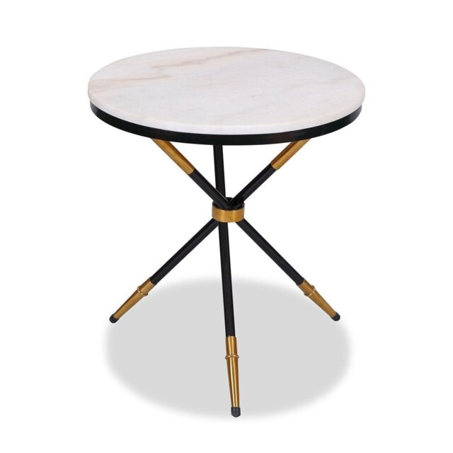 Eton Marble Side Table by Olivia's | ufurnish.com