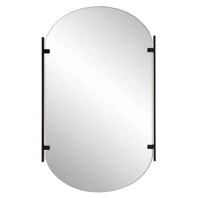 Linear Mirror - Black by Olivia's | ufurnish.com