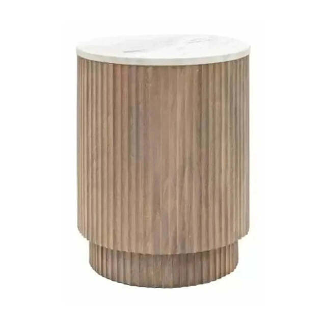 Grove Marble Side Table by Olivia's | ufurnish.com