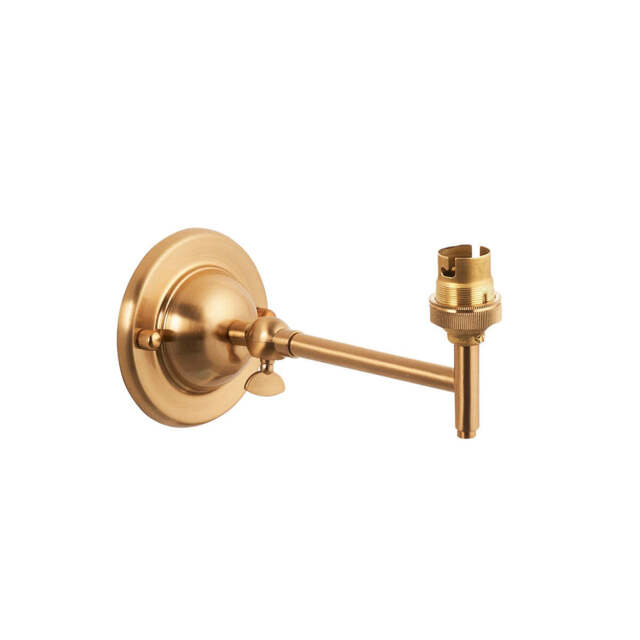 Olivia's Dome Fold 1 Wall Light Brushed Aged Brass - Outlet by Olivia's ...