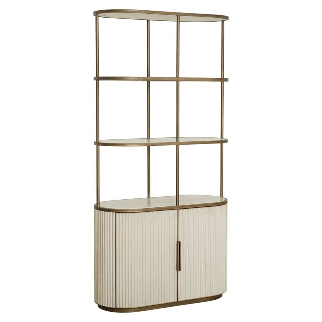 Richmond Interiors Tivoli 2 Door 3 Open Shelf Display Cabinet by Olivia ...