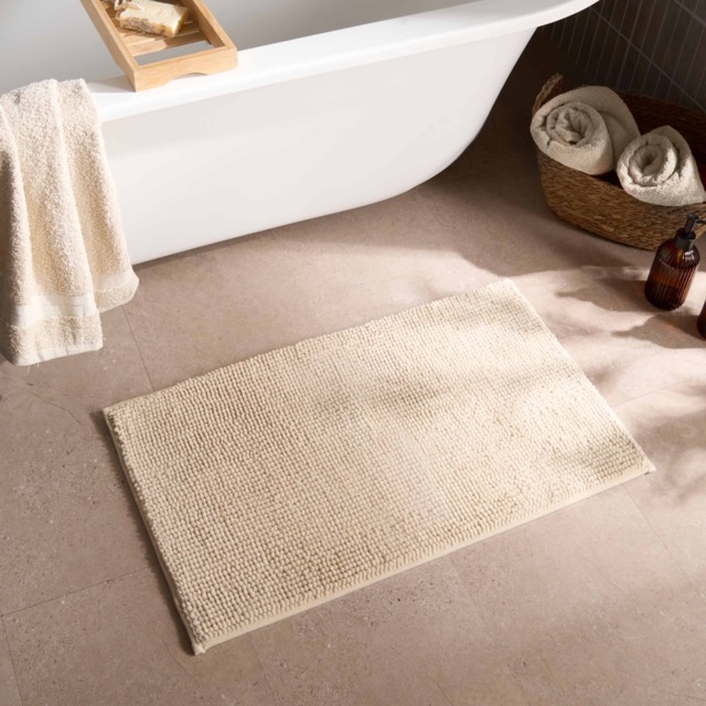 OHS Noodle Bath Mat - Beige by Online Home Shop | ufurnish.com
