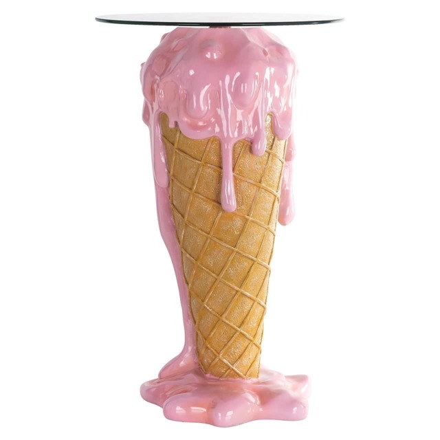 Richmond Interiors Art Deco Melting Pink Ice Cream Side Table by Otello ...