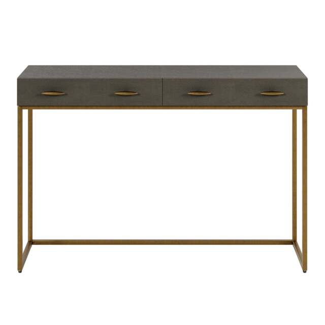 DI Designs Hampton Grey Shagreen & Gold Console Table by Otello's Home ...