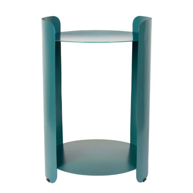 Dutchbone Navagio Teal Blue Side Table by Otello's Home | ufurnish.com