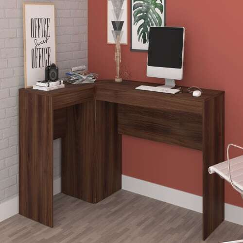 Chester Oak L-Shaped Corner Desk by Out & Out | ufurnish.com