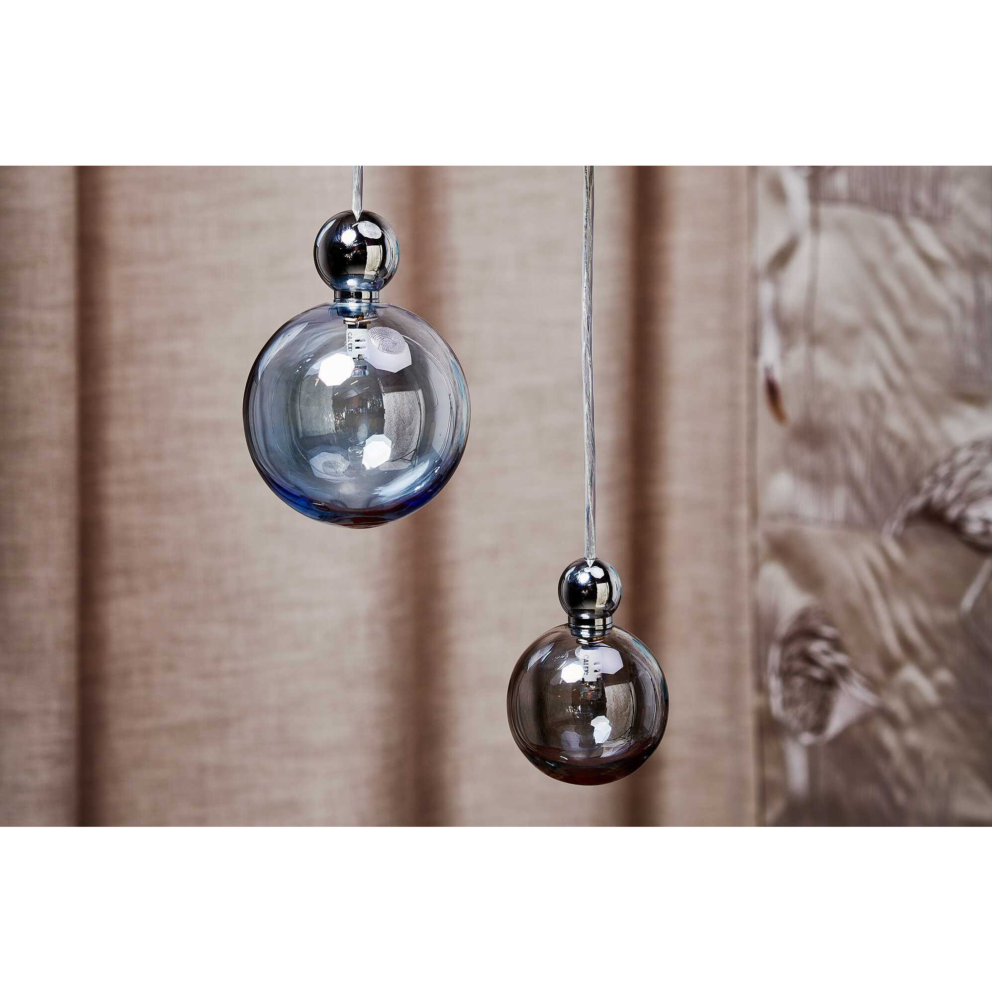 Uva Glass Pendant Lamp 10cm, Gold Finish, Golden smoke by Pepper Sq ...