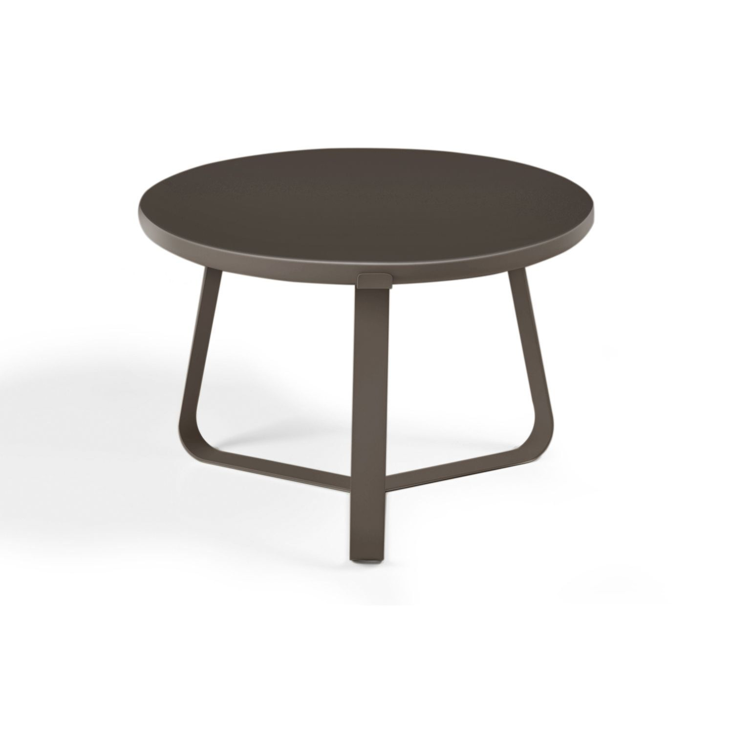 Porto Round Coffee Table 60cm, Medium, Dark Brown by Pepper Sq ...