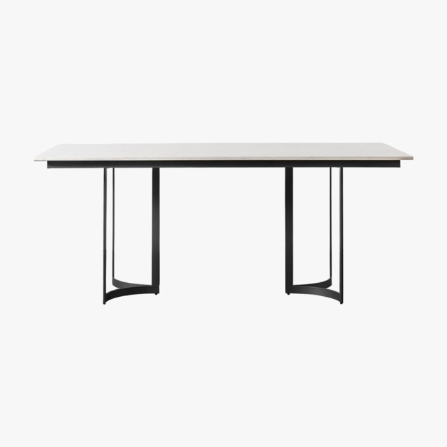 Orly Dining Table in Black by Perch & Parrow | ufurnish.com