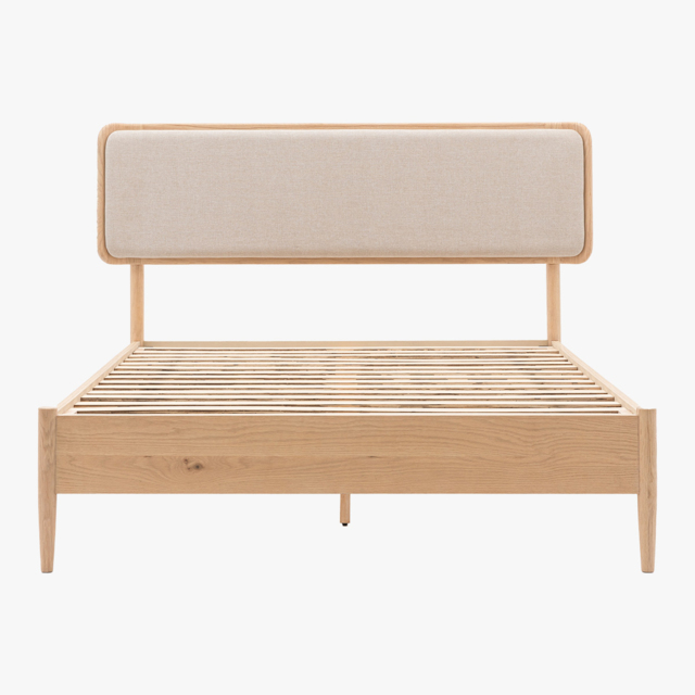Modaro Double Bed in Natural by Perch & Parrow | ufurnish.com