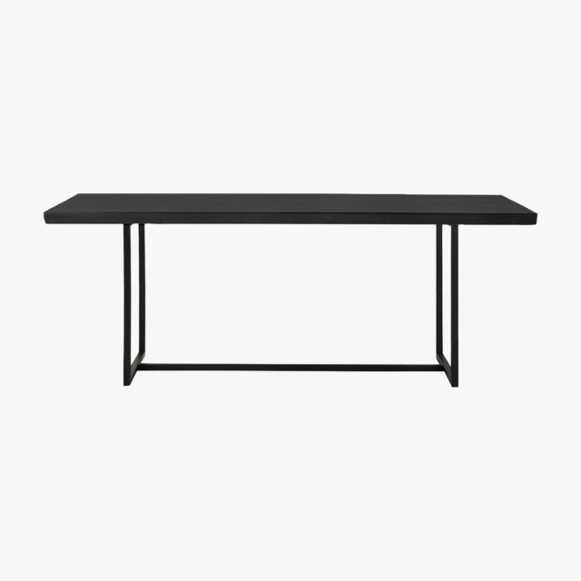 Travis Dining Table in Black by Perch & Parrow | ufurnish.com