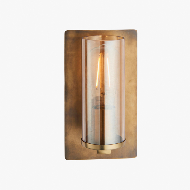 Timothy Wall Light in Brass Patina by Perch & Parrow | ufurnish.com