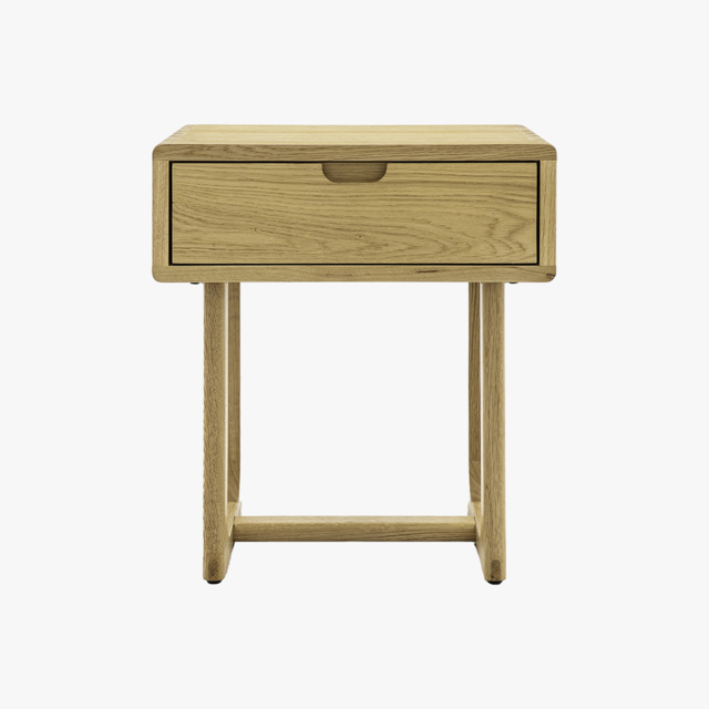 Whittle Bedside Table in Natural by Perch & Parrow | ufurnish.com