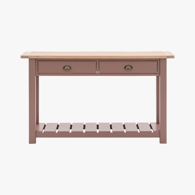 Harvest Console Table in Clay by Perch & Parrow | ufurnish.com